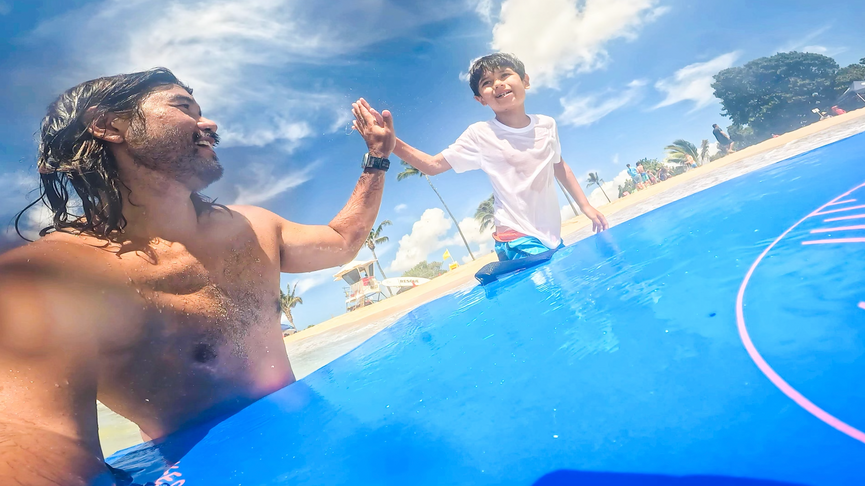 This Father-Daughter Duo Loves Riding the New Double Barrel Bodyboard ...
