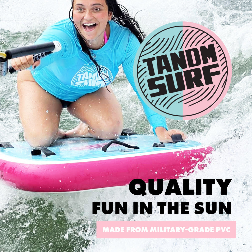 TANDM Surf - Shark Tank Approved Tandem Bodyboards & Pool Saddles